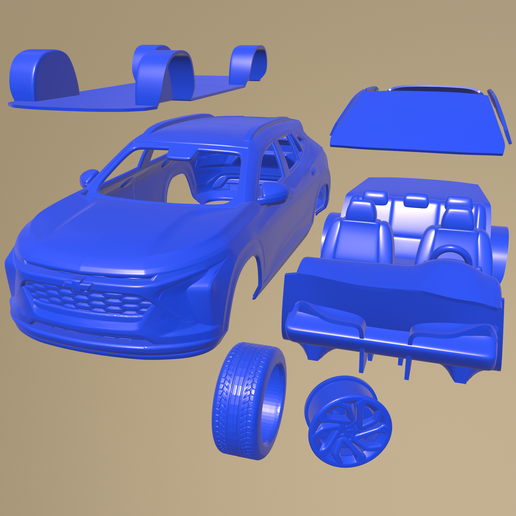 🚙 Chevrolet Trax RS 2024 PRINTABLE CAR IN SEPARATE PARTS・ STL File for ...
