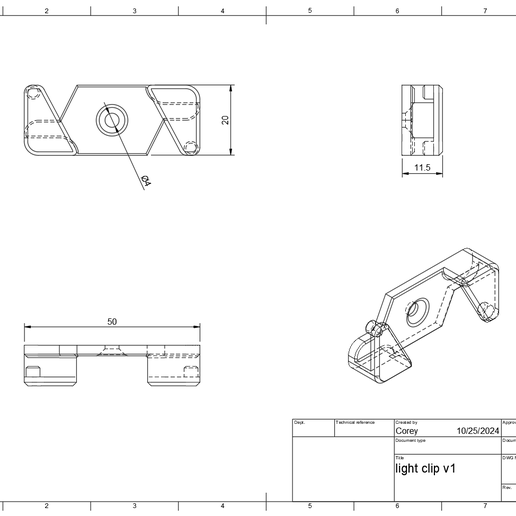 OBJ file String Light Clip 💡 ・3D printer model to download・Cults