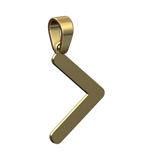 STL file Kaunaz viking runes initials alphabet pendant charm bail 3D ...