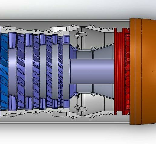 💭 Low Bypass Turbofan Jet Engine・Free 3D File for ・Cults
