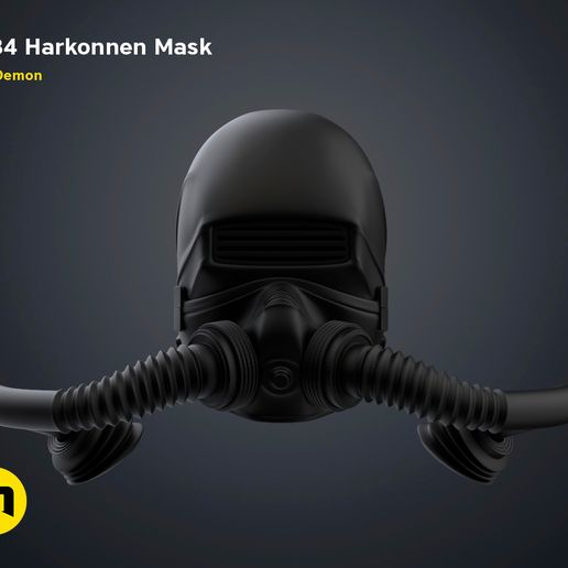 🎬 Dune 1984 Harkonnen Mask・ 3D File for ・Cults