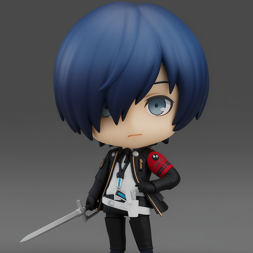 🔄 Persona 3 Reload - Nendoroid P3R Protagonist [Basic] Figure・ STL File ...
