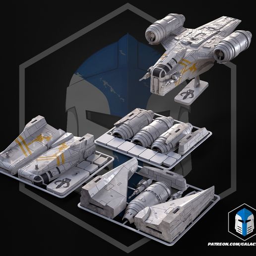 🪒 Razor Crest Kit Card - 3D Print Files・ 3D File for 3D printing・Cults
