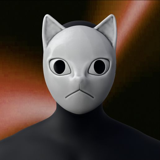 🎭 Tanjiro Mask - Demon Slayer Cosplay・ STL File for 3D printing・Cults