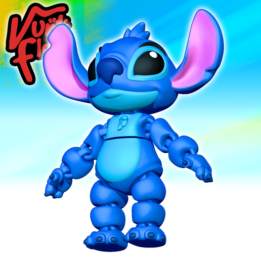 🗝️ Lilo and Stitch Stitch MultiColor Flexi Print-In-Place + figure ...