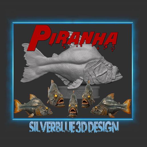 🎬 Piranha 1978・ STL File for 3D printing・Cults