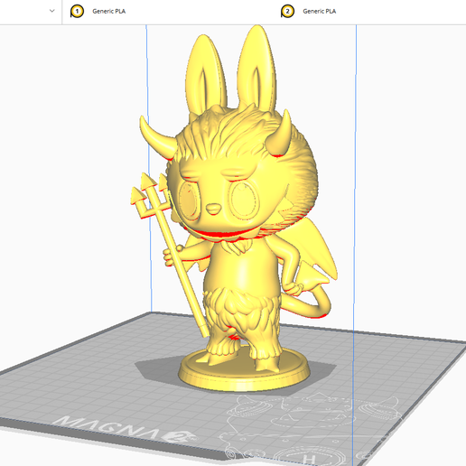 😈 LABUBU:DEVIL HIGH QUALITY・ STL File for 3D printing・Cults