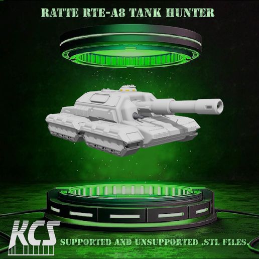 STL file Battletechnology Ratte RTE-A8 Tank Hunter 🪖 ・3D printer design ...