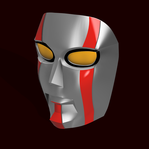 🪖 Megaloman Cosplay Mask・ STL File for 3D printing・Cults