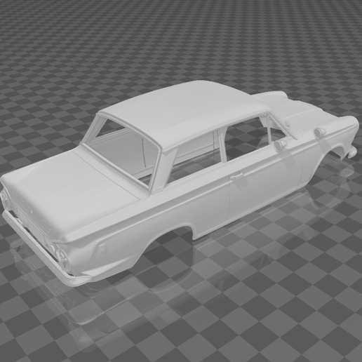 🚙 Ford Cortina GT Mk1 IMSA 1964 Shell Body – Divided Parts for Easy ...