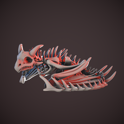 🐉 Dragon Skeleton・ STL File for ・Cults