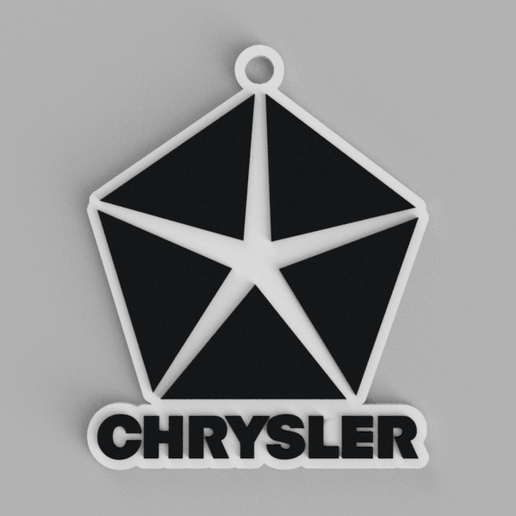Free STL file Chrysler Auto Logo , keychain - pendant - earring 🗝️ ・3D ...
