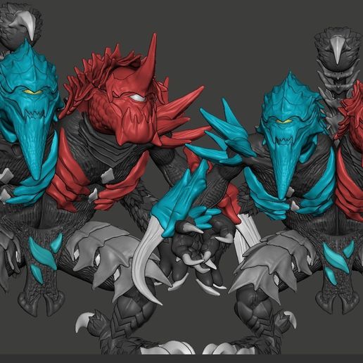 🤏 Small Soldiers War For Necron Shix Shax Statue・ STL File for 3D ...