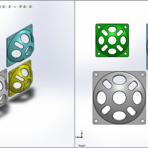 🔧 50mm to 80mm Fan Guard/Grilles・Free STL File for ・Cults