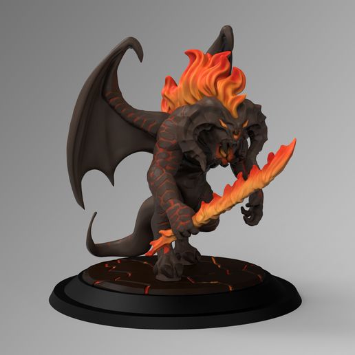 🗿 Balrog Stylized 3D Print Model 3D print model・ 3D File for ・Cults