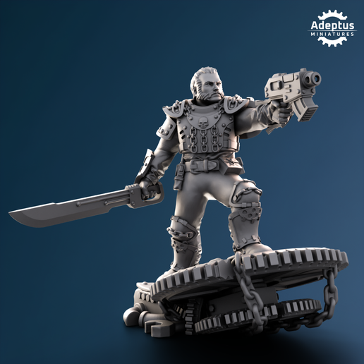 💂 Commander. Greyplate Troops. Imperial Guard・ 3D File for 3D printing ...