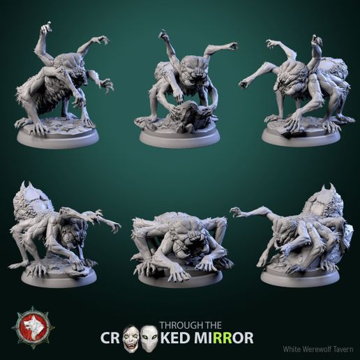 🐉 Skittering Shadows set 6 miniatures 32mm pre-supported・ 3D File for ...