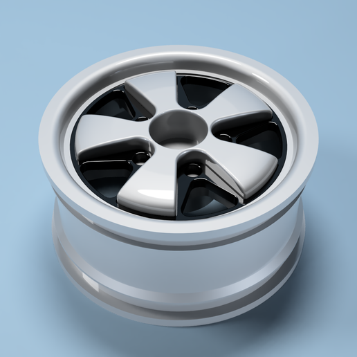 🚗 1/10 RC rim - Porsche Fuchs・ STL File for ・Cults