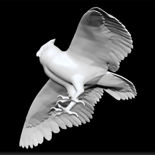 🦉 owl - realistic owl・ STL File for 3D printing・Cults