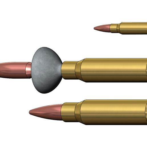 🔫 Anatomy of a 308 Winchester Cartridge 3D print model・ STL File for ・Cults