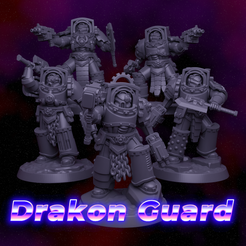 Free 3D file Drakon Guard - Additional Armoury 💂 ・3D print object to ...