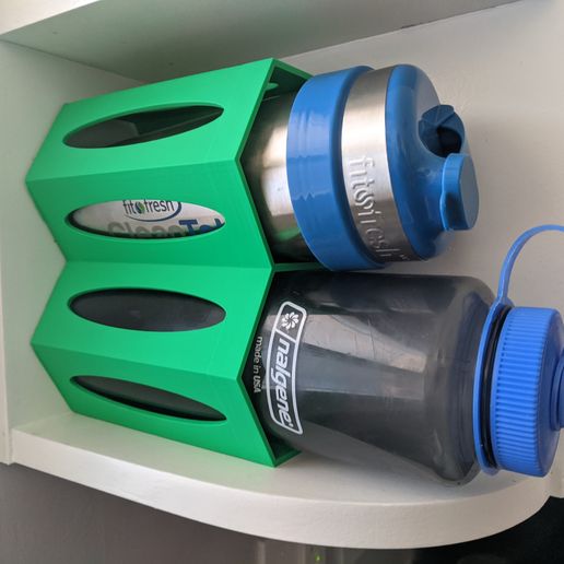 Free STL file Hex Water Bottle Organizer 🚰 (3MF and SCAD)・3D print ...