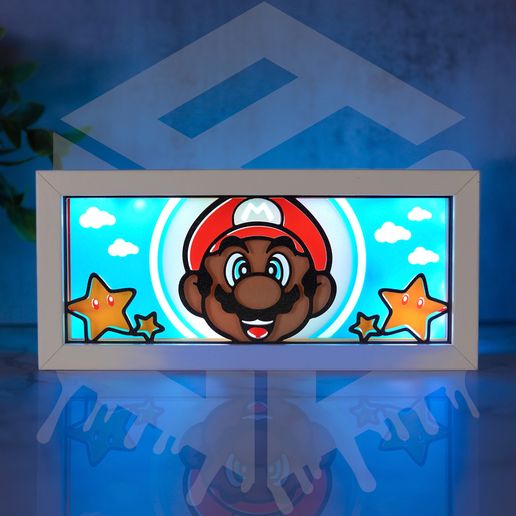 STL file Mario - Light Box 📦 ・Template to download and 3D print・Cults