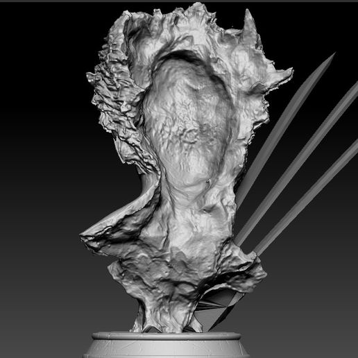 OBJ file Wolverine Logan Bust 👤 ・3D printable model to download・Cults