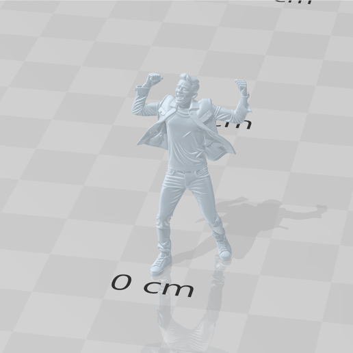 👨 Celebrating Man 1/64th Scale - STL Figure with High Arms for Car Meet ...