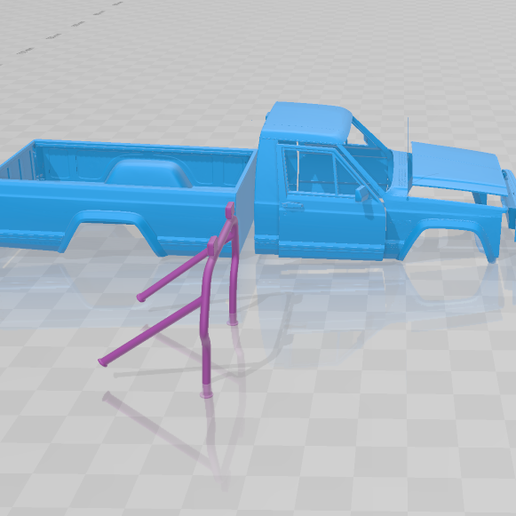 🚗 Jeep Comanche MJ 1984 - Body Car STL Model・ 3D File for 3D printing・Cults