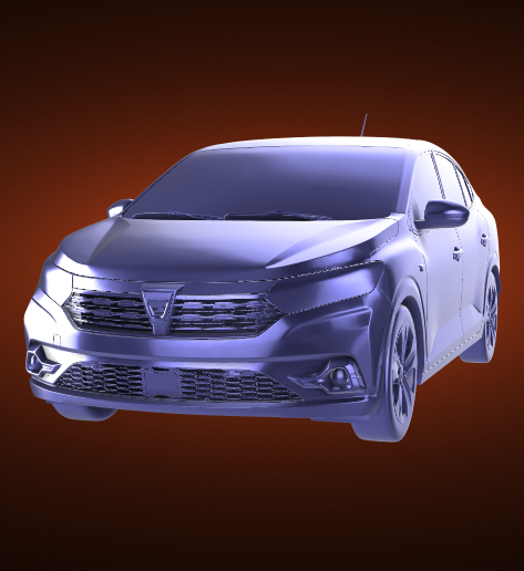 OBJ file Dacia Logan 2021 🏠 ・3D printing template to download・Cults