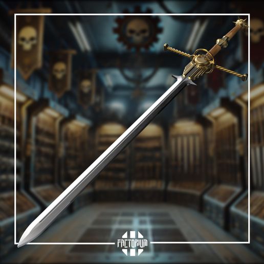 🗡️ Two-Handed Power Sword・ STL File for 3D printing・Cults