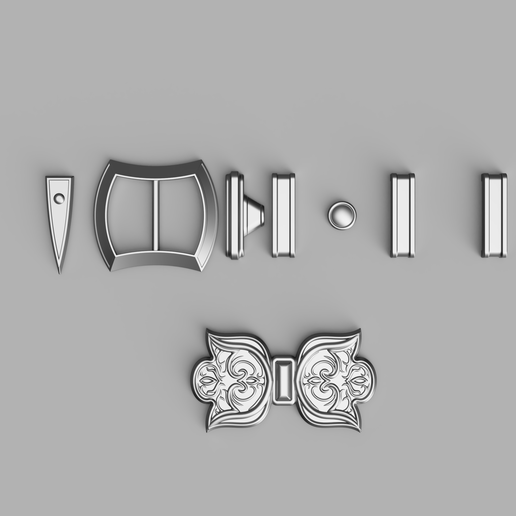 🎮 Astarion's Belt Buckles・ 3D File for 3D printing・Cults