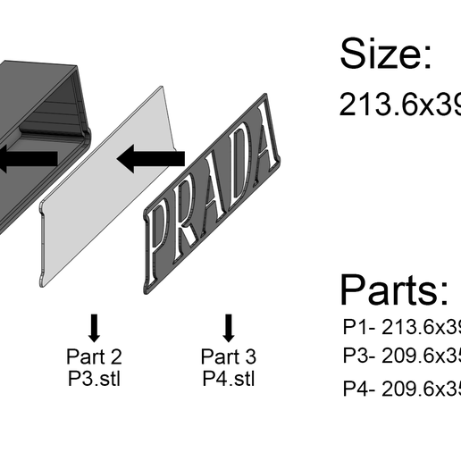 STL file Prada Led Lamp 🔦 ・3D printer model to download・Cults