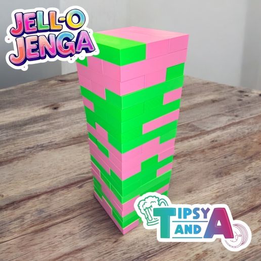 Archivo STL Jell-O Jenga style tower game 🍹 ・Modelo para descargar e ...