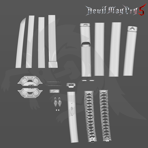 😈 Yamato Vergil Katana from Devil May Cry 5 stl for cosplay DMC 3d model・ STL File for 3D ...