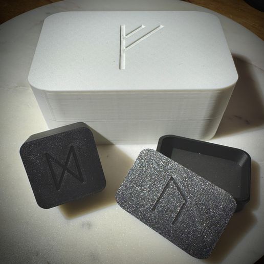 📦 Cajas de runas Elder Futhark・Archivo STL para Impresión 3D・Cults