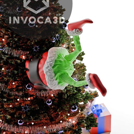 3D file 🎄 Grinch Santa Legs - Christmas Tree Ornament🎁 ・3D printer ...