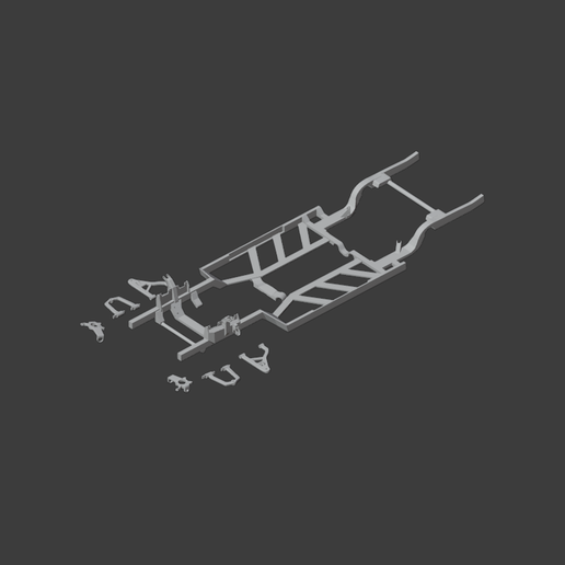 🚙 chassis Ford Mustang custom 1:18・ STL File for 3D printing・Cults