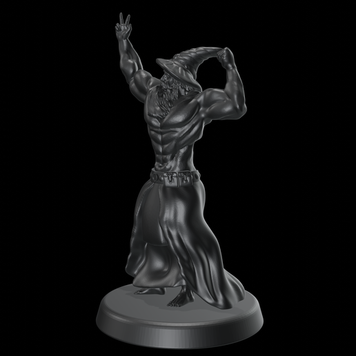 STL file Muscle Wizard - V3 (zyzz pose) - DnD - By STF-CSC 🎩 ・3D ...