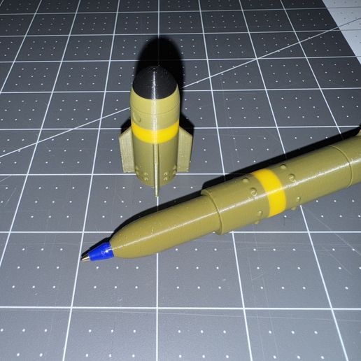 🖊️ Hellfire Missile Pen・ 3MF File for 3D printing・Cults