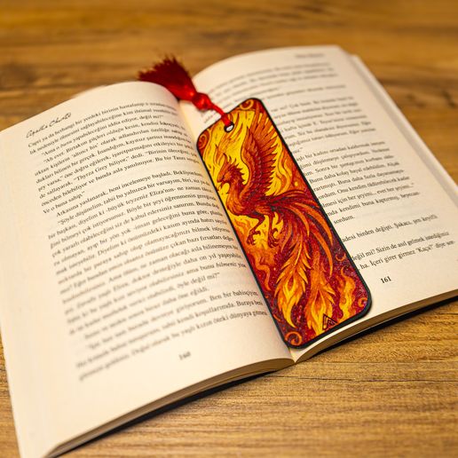 🦅 Phoenix Bookmark - Hueforge・Free STL File for 3D printing・Cults