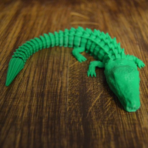 🐊 Flexi crocodile・Free STL File for 3D printing・Cults