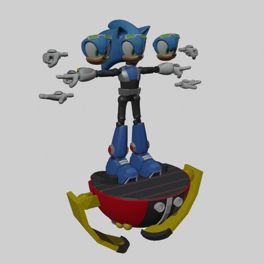 🦸 Sonic Phantom Riders Figure・ STL File for 3D printing・Cults