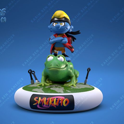 🐉 POP SMURF COLLECTION - SMURUTO・ STL File for 3D printing・Cults