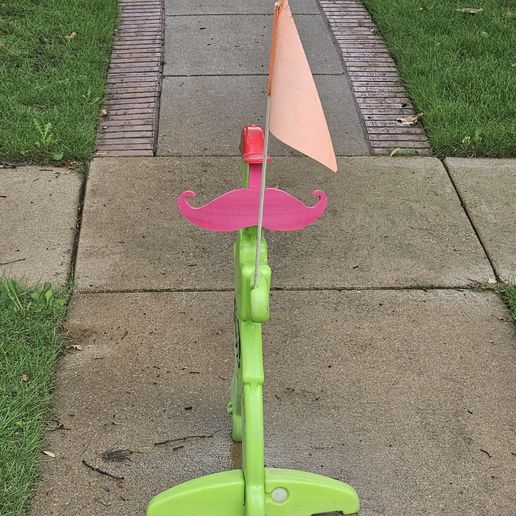 ⚠️ Step2 Kid Alert Visual Warning Signal large pink mustache・Free STL ...