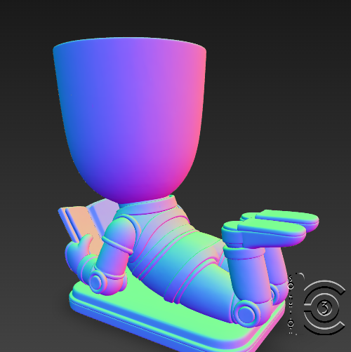 🪴 Plantellect - Bookworm Planter・ STL File for 3D printing・Cults