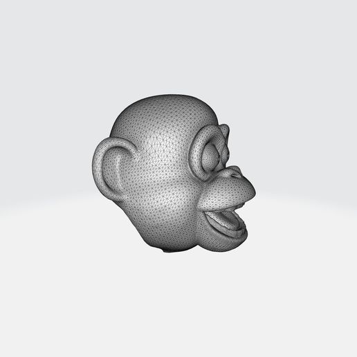 animated monkey head
