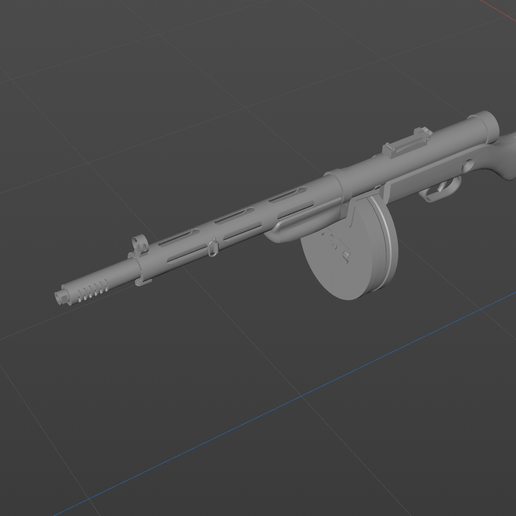 🗺️ Soviet PPD-48 submachine gun-2 3D model material・ OBJ File for 3D ...