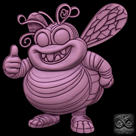 🐝 Funky Bee Relief STL file for 3dprint or CNC・Free STL File for 3D ...
